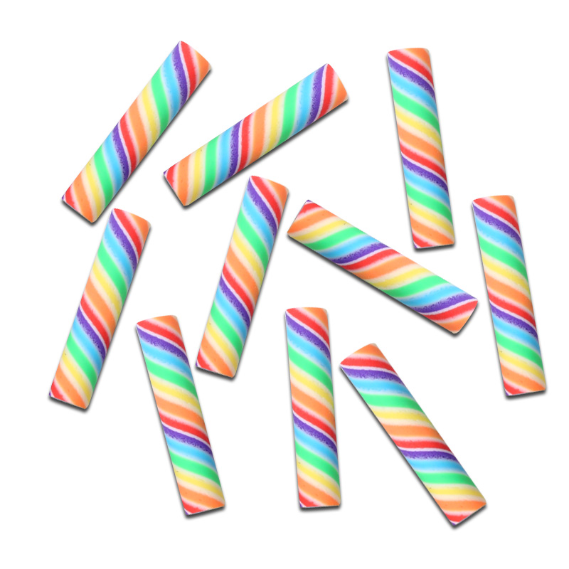 LF 20Pcs Clay 25mm Rainbow Stick Decoration Crafts... – Grandado