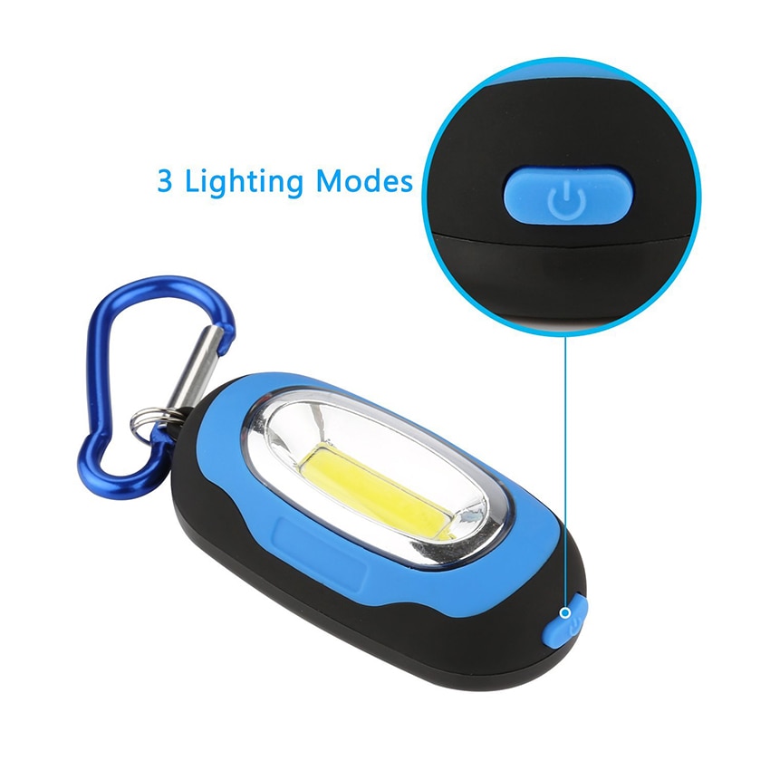 Portable Mini 3 Modes COB LED Keychain flashlight ... – Grandado