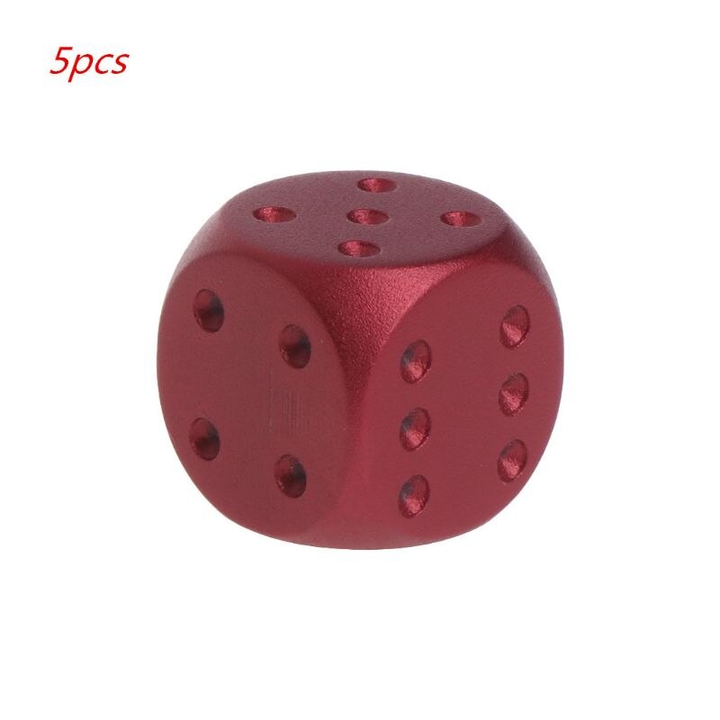 5 Pcs Kleurrijke Aluminium Metal Dice 16 Mm 6 Side... – Vicedeal