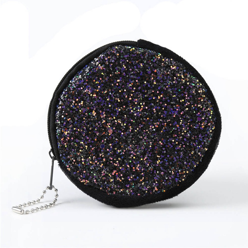 1 PC Sequins Round Coin Purse Women Girls Glitter ... – Grandado