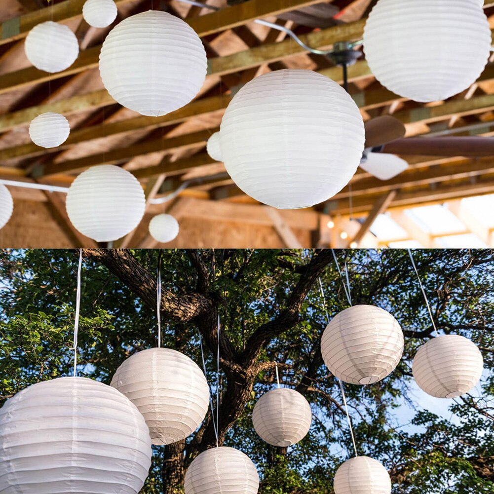20 X Round Paper Chinese Lantern 4 6 8 10 12Inch F... – Grandado