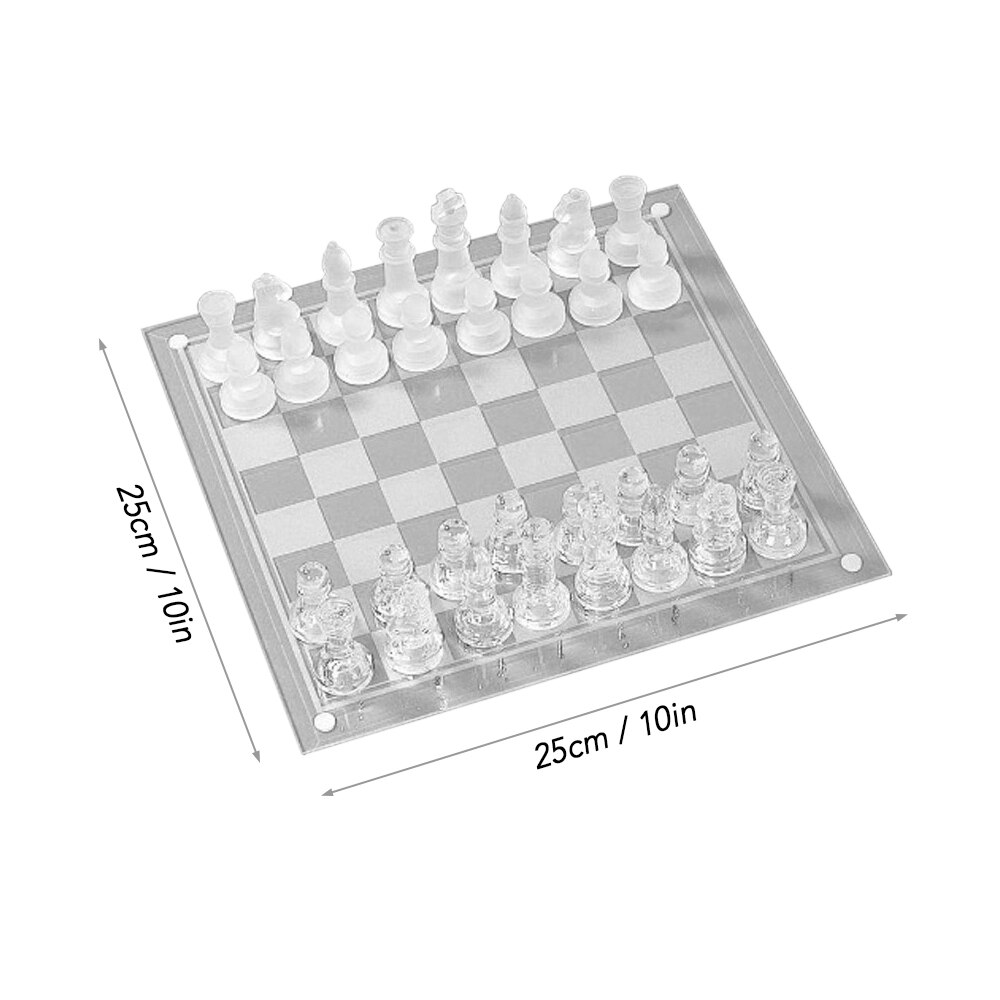 Glass International Chess Set 10 Inch Chess Board ... – Vicedeal