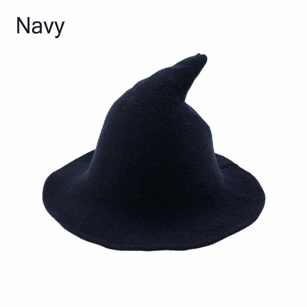 Women Girls Modern Witch Hats Wool Halloween Party... – Grandado