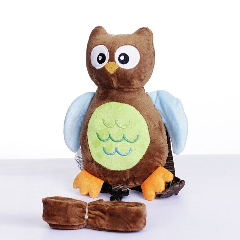 2 in 1 Harness Buddy Owl Brown Green Babi Safety A... – Grandado