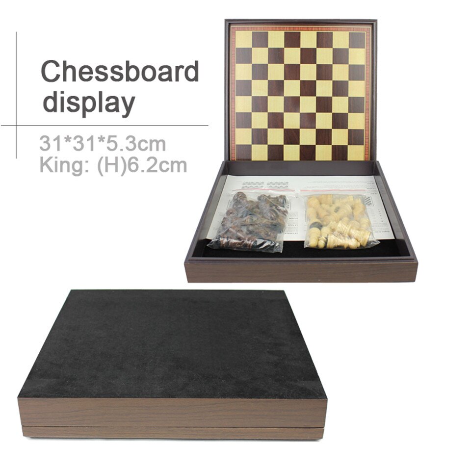 BSTFAMLY Wood Chess Set Game of International Ches... – Grandado