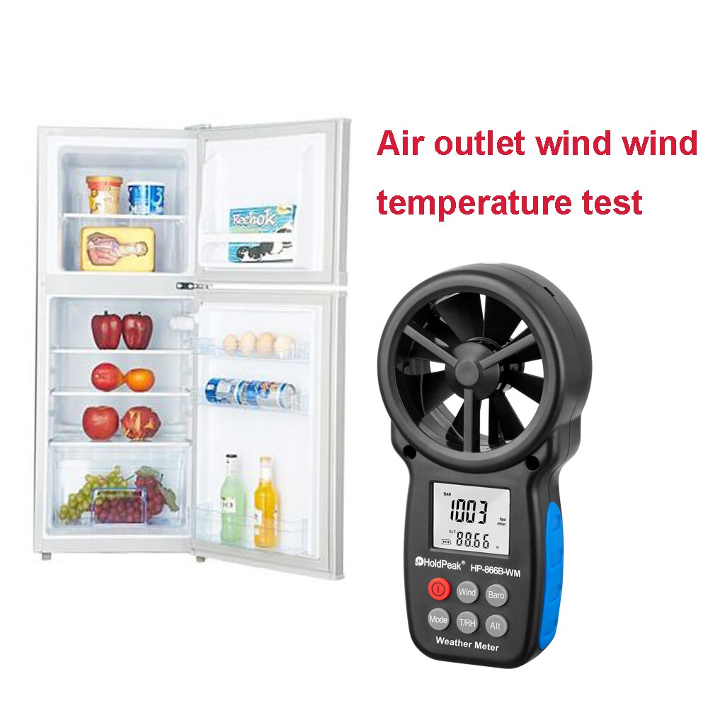 HoldPeak HP-866B-WM Digital Anemometer Measurement... – Vicedeal