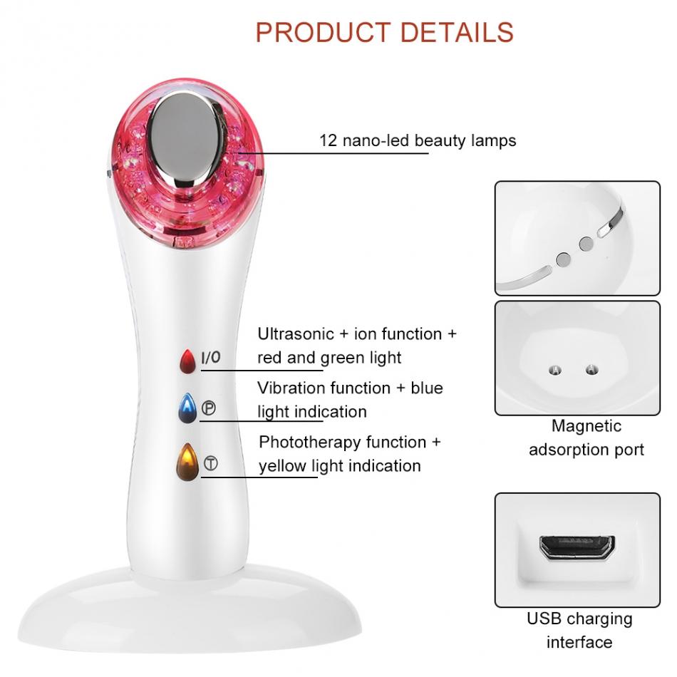 ultrasound facial spa RF beauty instrument light t... – Vicedeal