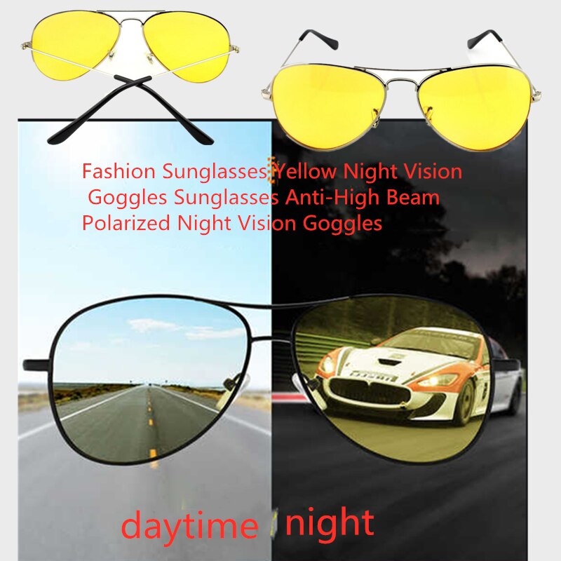 Sunglasses Yellow Night Vision Goggles Sunglasses ... – Grandado