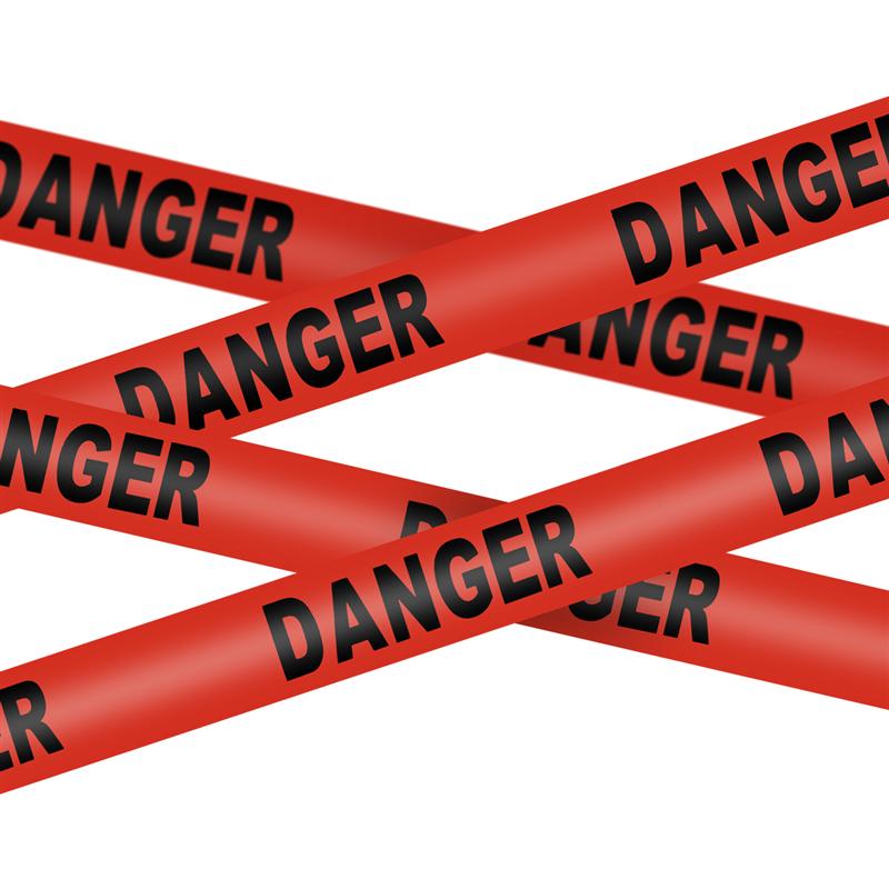 100M Barricade Ribbon Danger Tape Safety Bright Re... – Grandado