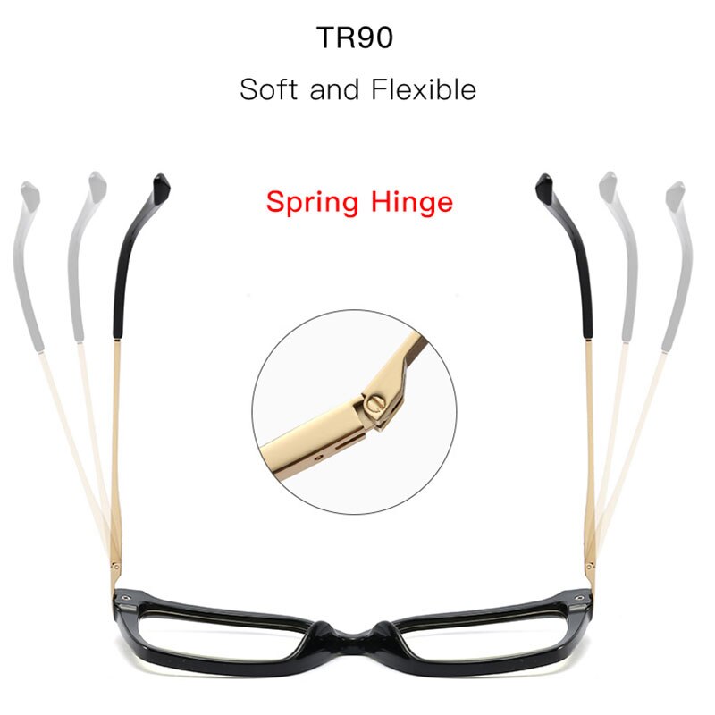 mimiyou TR90 Square Glasses Frame Women Anti Blue ... – Grandado