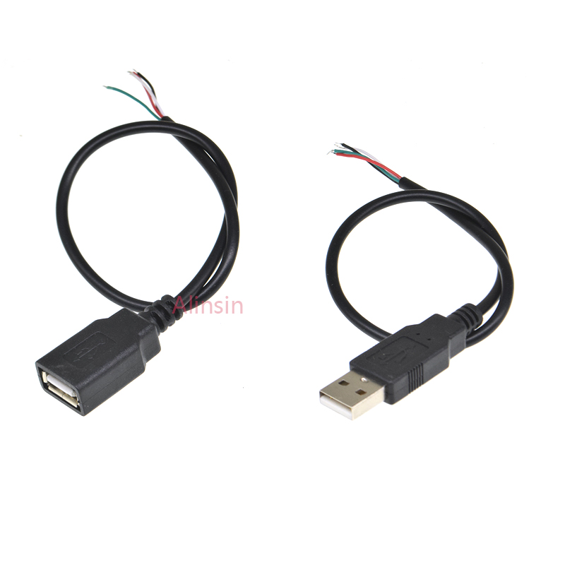 24AWG 30CM TYPE-A USB connector with wire 4PIN diy... – Grandado