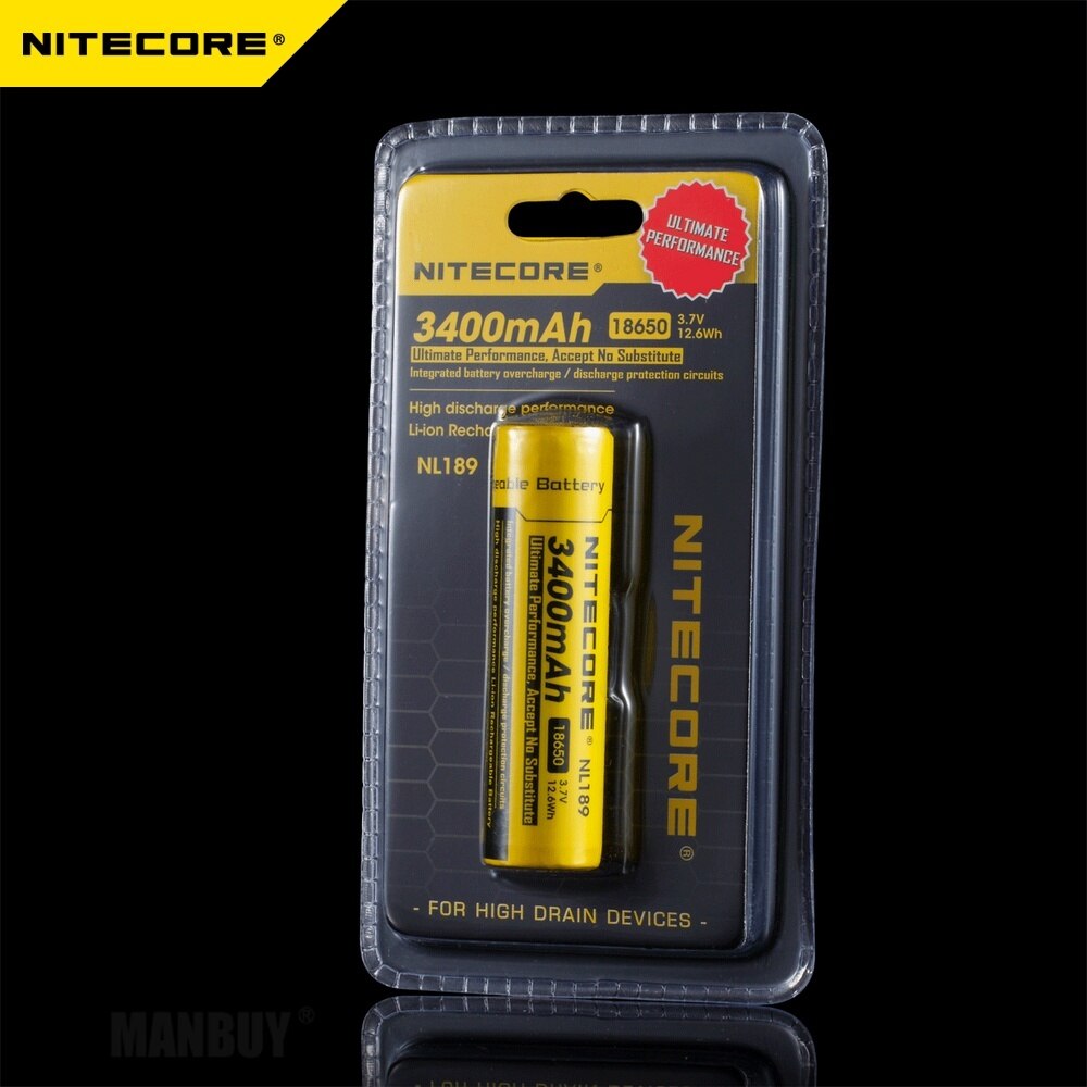 100% originale nitecore nl189/nl1834 18650 3400 ... – Vicedeal