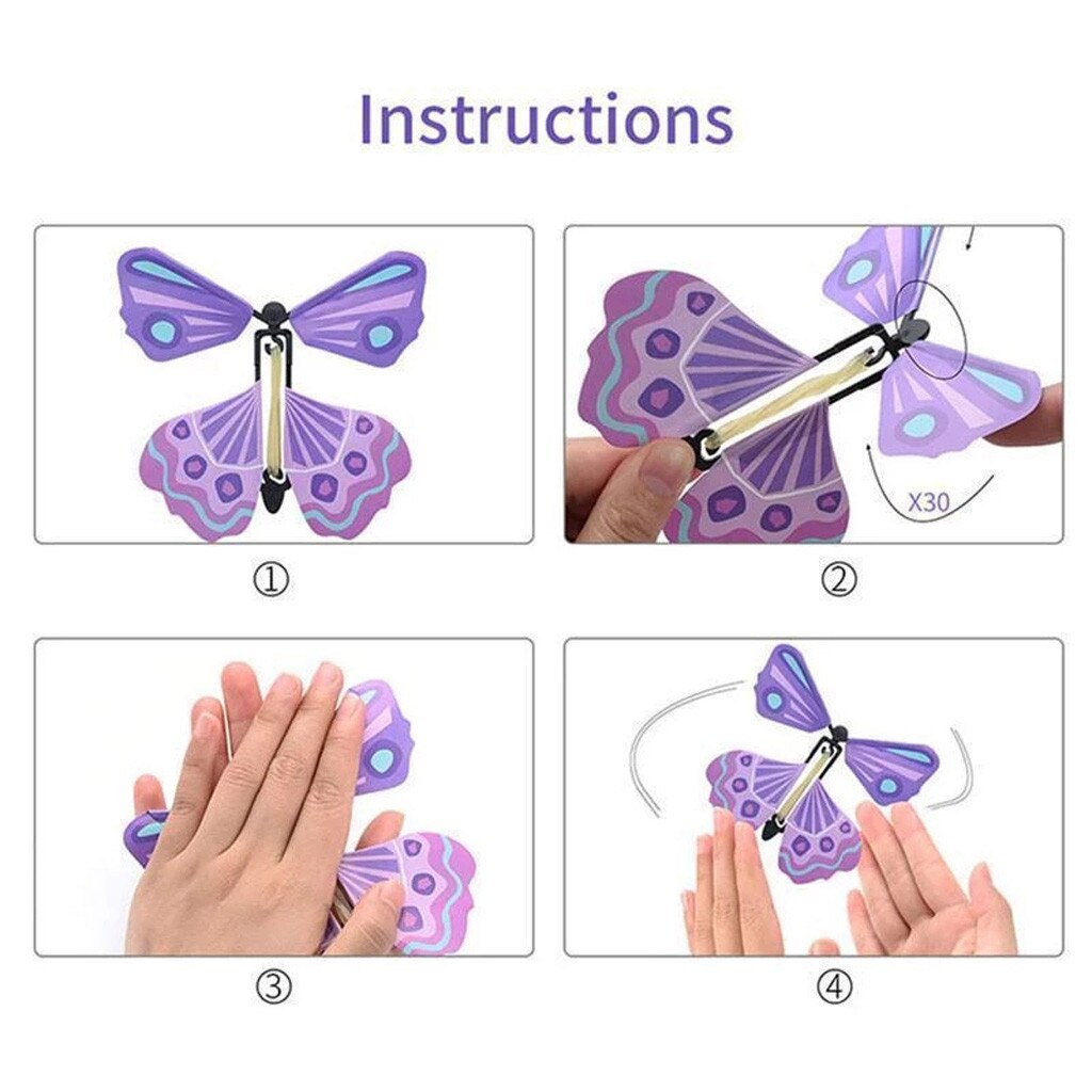 1pc Magical flying butterfly simulation children's... – Grandado