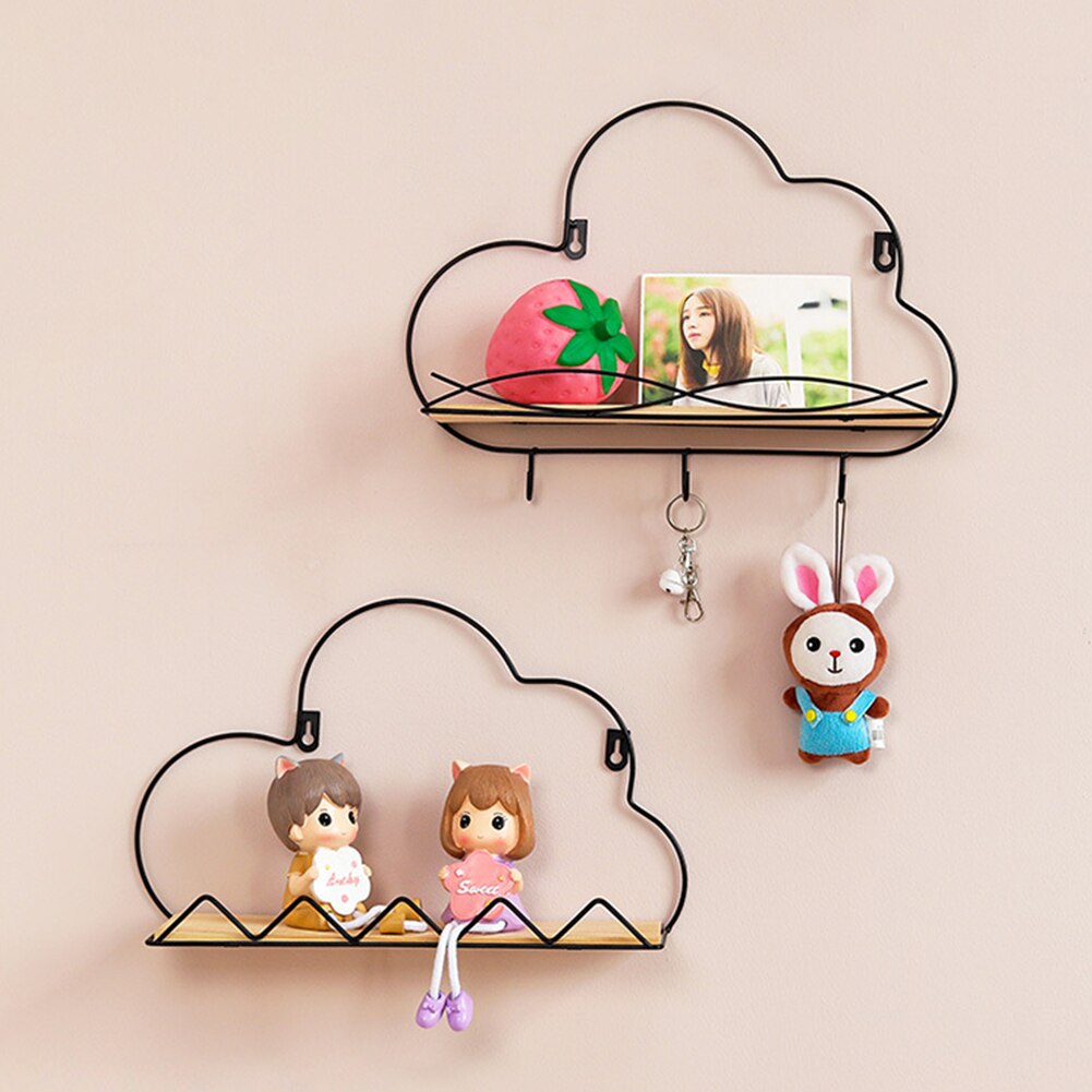 Home Decor Wall Shelf Living Room Storage Rack Woo... – Vicedeal