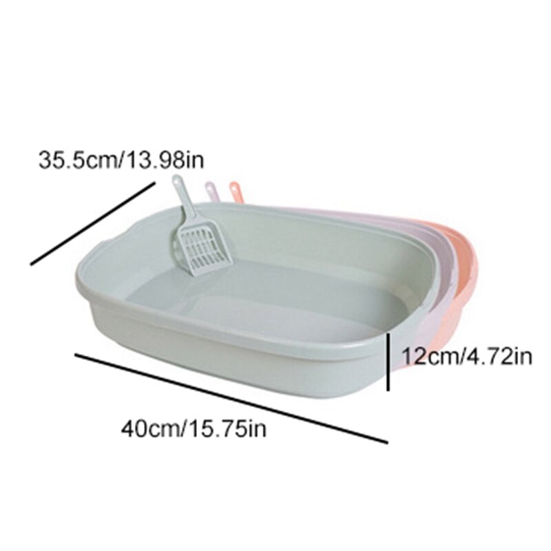 Cat Litter Pan Plastic Washable Kitten Potty Pan P... – Grandado