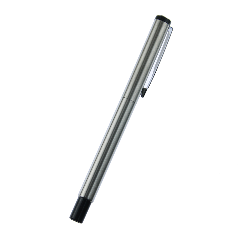 Silver Metal Vector Fountain Pen 0.5mm Nib Full Me... – Grandado Silver Metal Vector Fountain Pen 0.5mm Nib Full Me... – Grandado