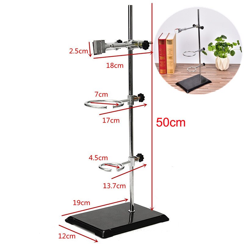 1 Set Laboratory Ring Stand 50CM High Retort Stand... – Grandado 1 Set Laboratory Ring Stand 50CM High Retort Stand... – Grandado