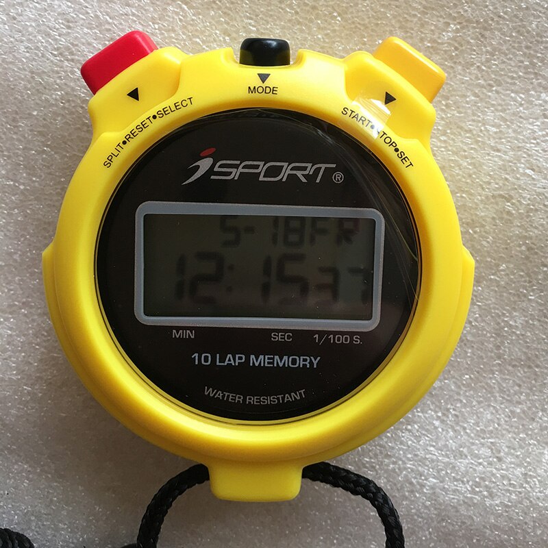Digital 10 Laps Memory Chronograph Stopwatch Two R... – Grandado
