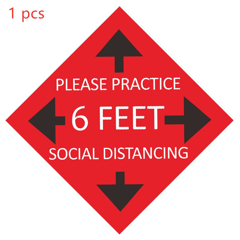 Social Distance Floor Stickers Non-Slip Waterproof... – Grandado