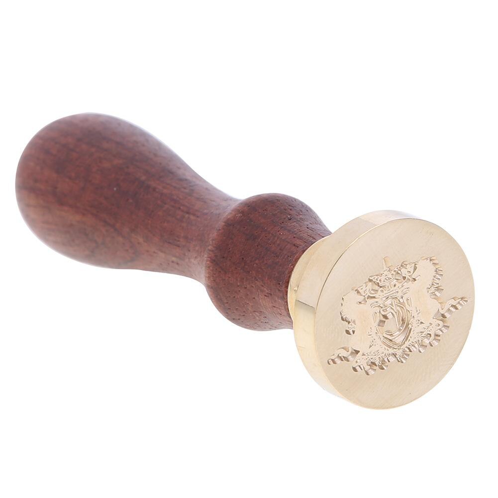 1PC Retro Wood Handle Wax Sealing Stamp Decorative... – Grandado