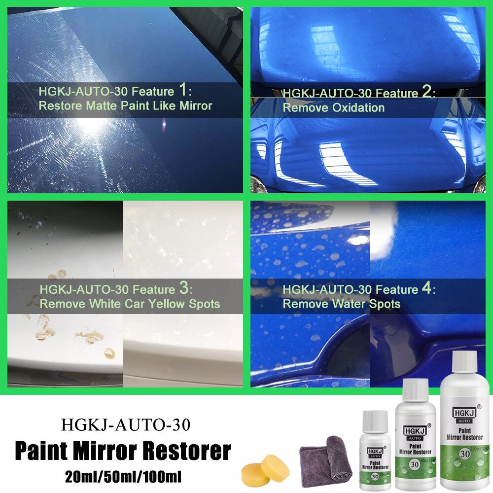 HGKJ-AUTO-30 Car Paint Mirror Restorer Automobile ... – Grandado