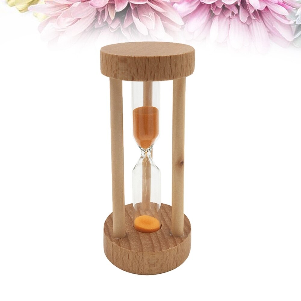 3 Min Houten Zandloper Zandloper Oranje Zand Timer... – Grandado