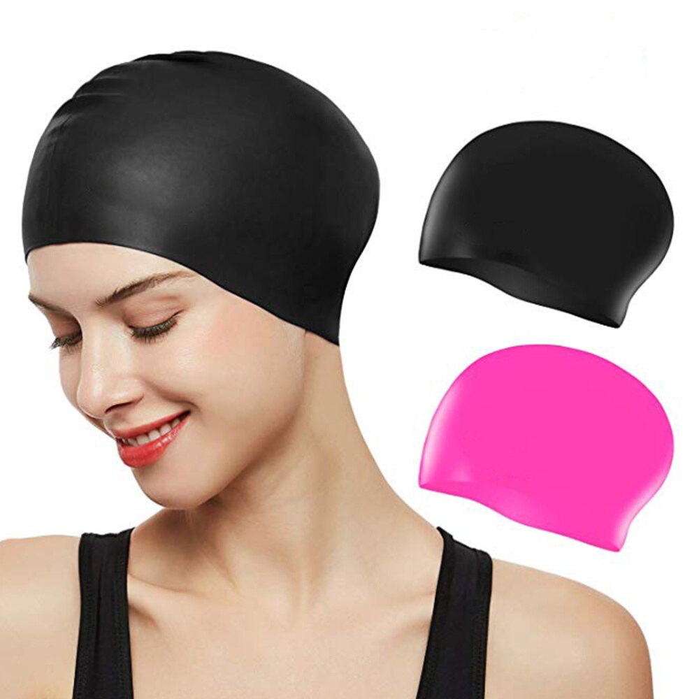 1PC Silicone Swimming Cap Practical Waterproof Swi... – Grandado