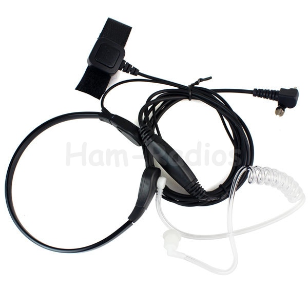 1 Pin Finger PTT Throat MIC Acoustic Tube Earpiece... – Vicedeal