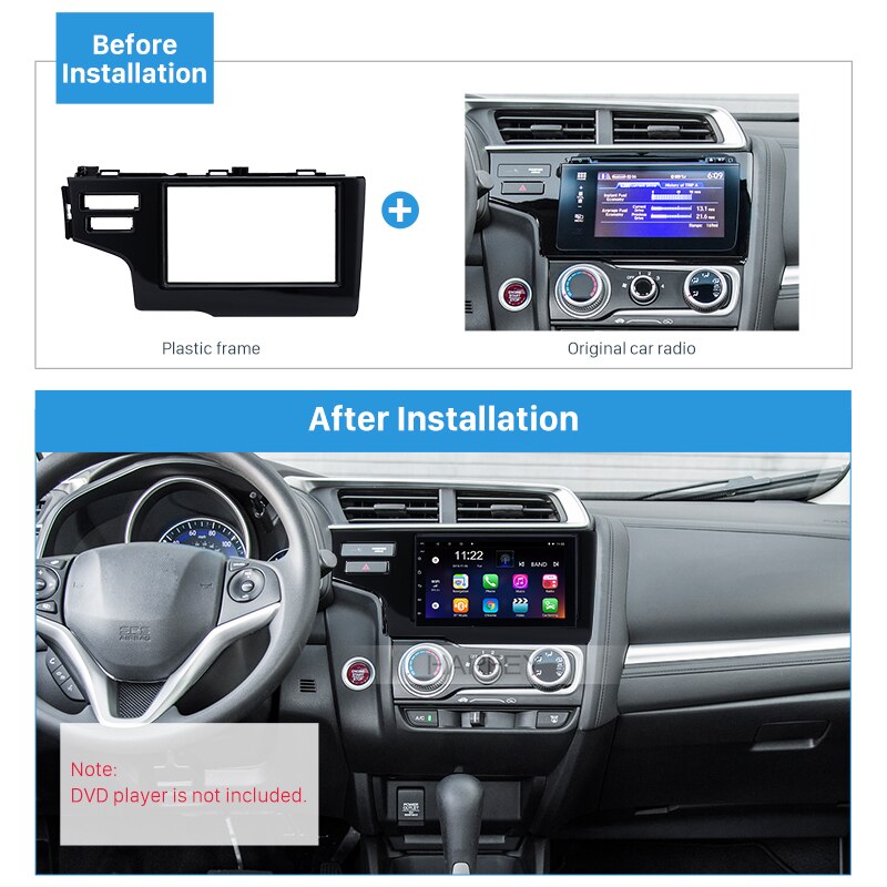 Harfey Double 2Din Car Stereo Fascia Cover Frame T... – Grandado