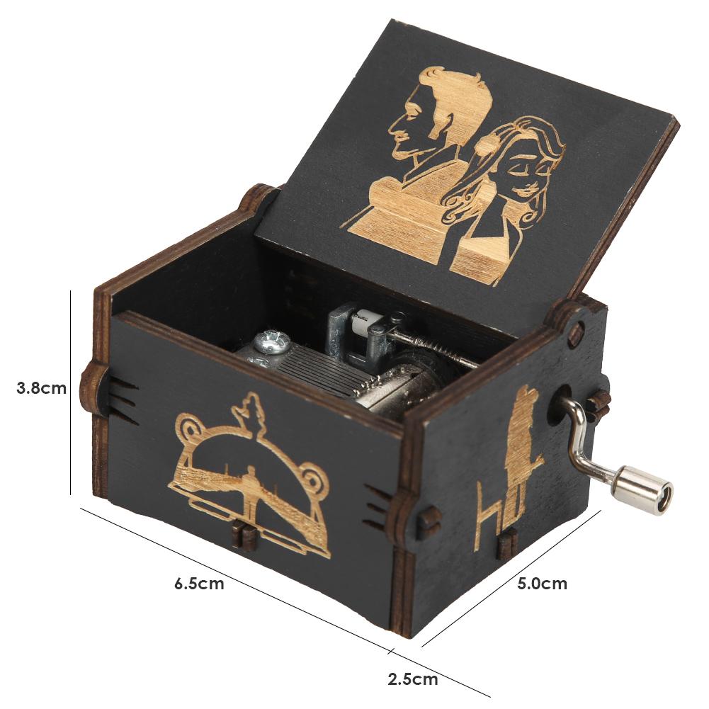 Camera Hand Rock Music Box Wooden Eight-tone Box B... – Vicedeal