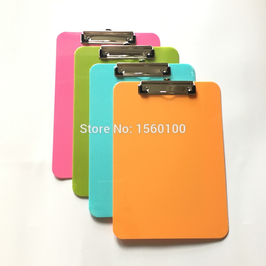 Multicolor A4 plastic clip board portable file cli... – Grandado