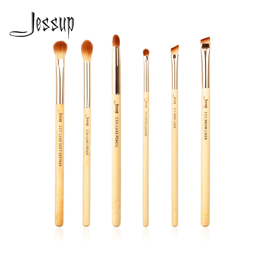 Jessup Brand 6pcs Beauty Bamboo Makeup Brushes Set... – Grandado