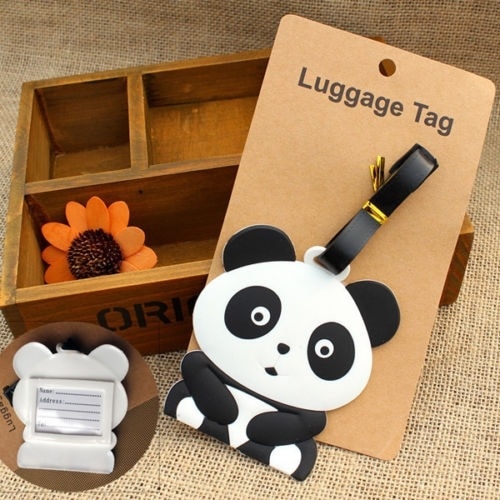 Panda Bear Luggage Tag Label Suitcase Bag ID Tag N... – Grandado