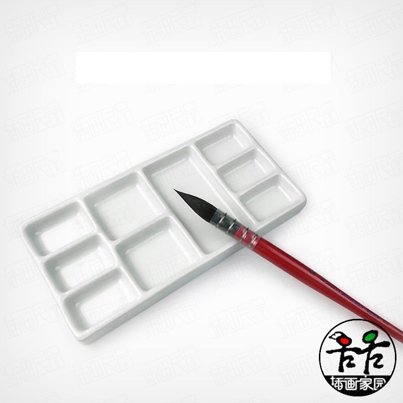 Jingdezhen Ceramic Rectangular Palette Watercolor ... – Grandado