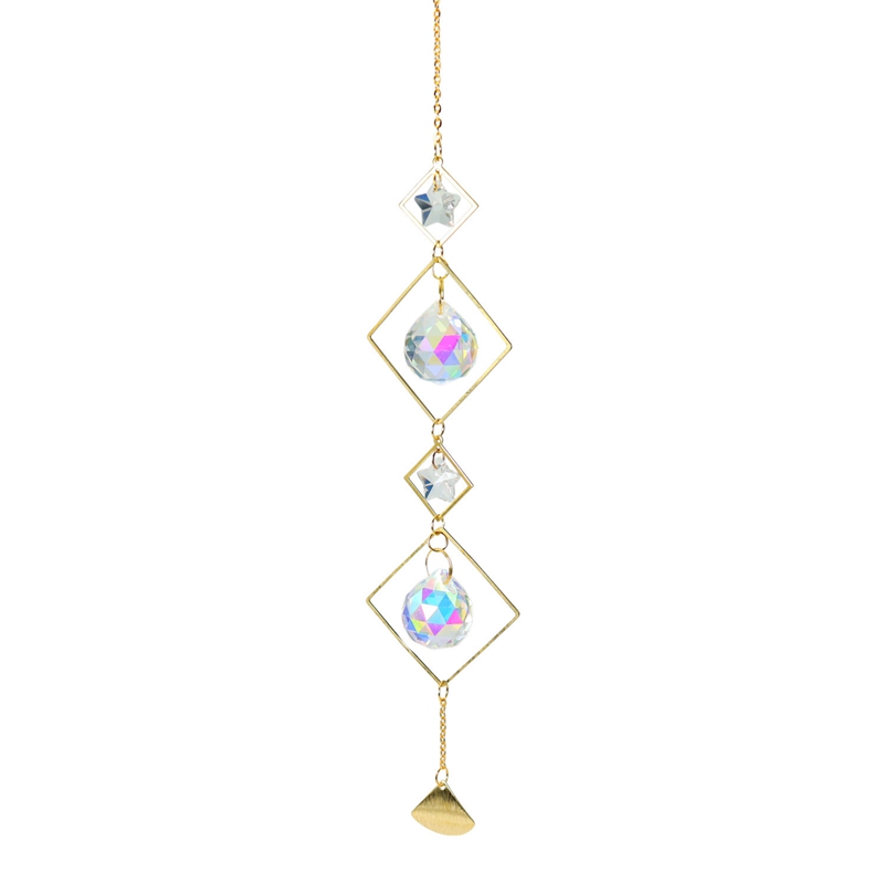 Crystal Wind Chime Dream Catcher Rainbow Chaser Mo... – Grandado