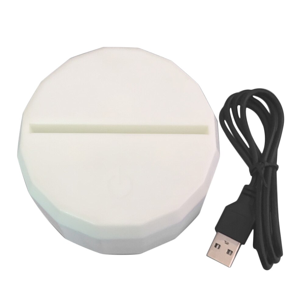 Base Remote Control USB Cable Night Light 3D Acryl... – Grandado