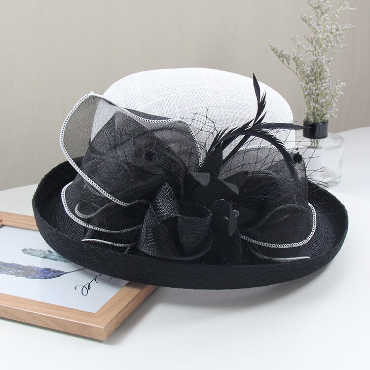 Women Chic Fascinator Hat Cocktail Party Fedora Ha... – Grandado