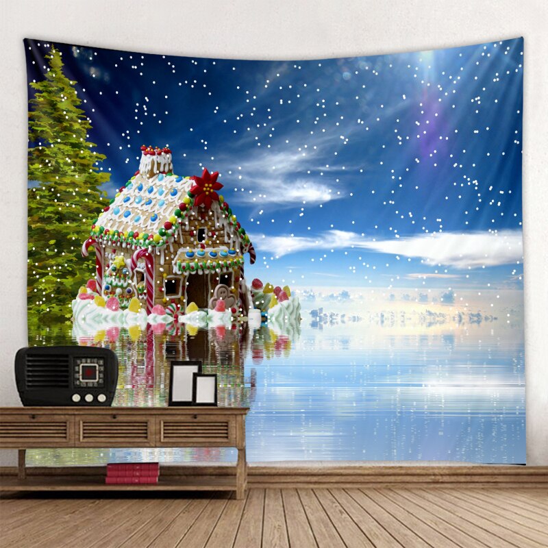 Jul tapet jul hus konst ornament jul hem dekoratio... – Grandado