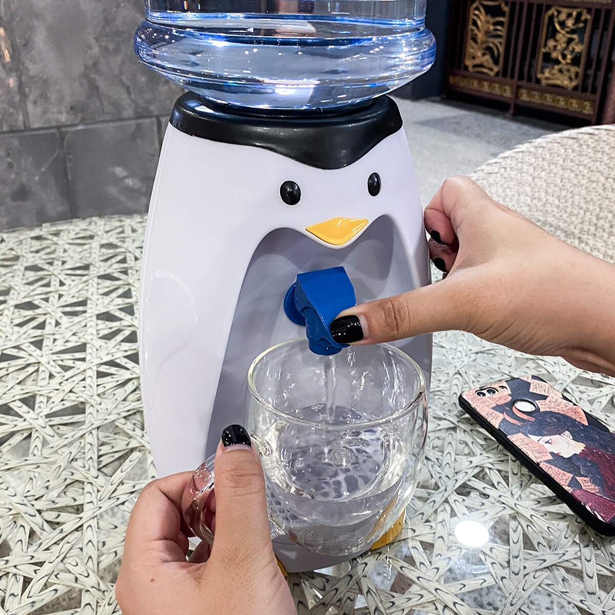 Water Dispenser Cute Penguin Shape Desktop Mini Dr... – Grandado