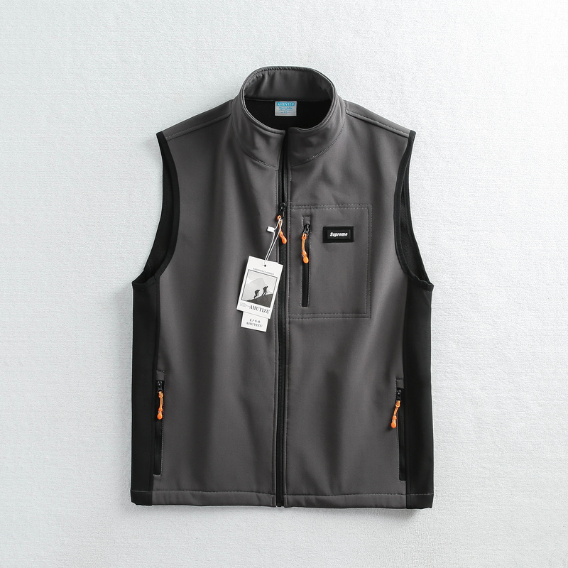 Men's Sleeveless Waistcoat Softshell Vest Full... – Grandado