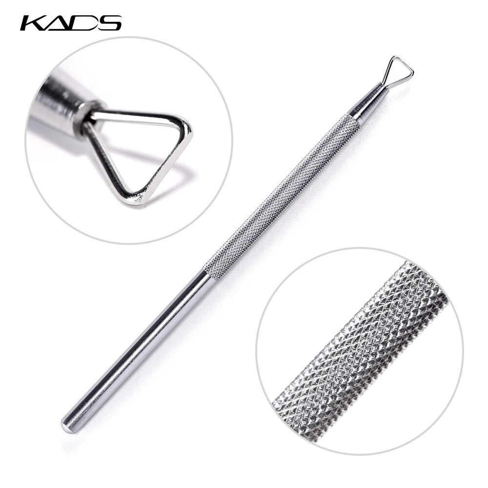 Kads 1Pcs Dual-End Rvs Nail Art Cuticle Pusher Dod... – Grandado