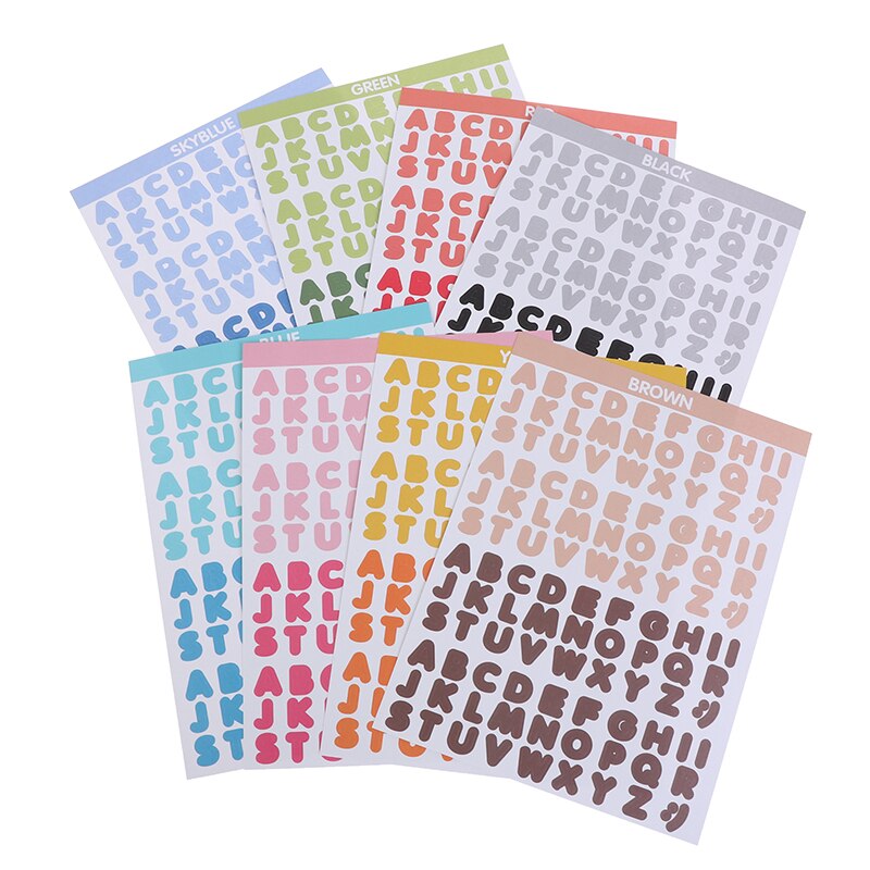 2 Sheets / Pack Candy Color Letter Stickers Scrapb... – Vicedeal