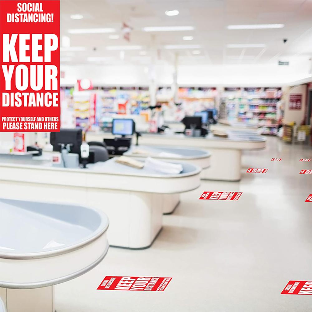 Social Distancing Floor Sticker Decal Safety Floor... – Grandado