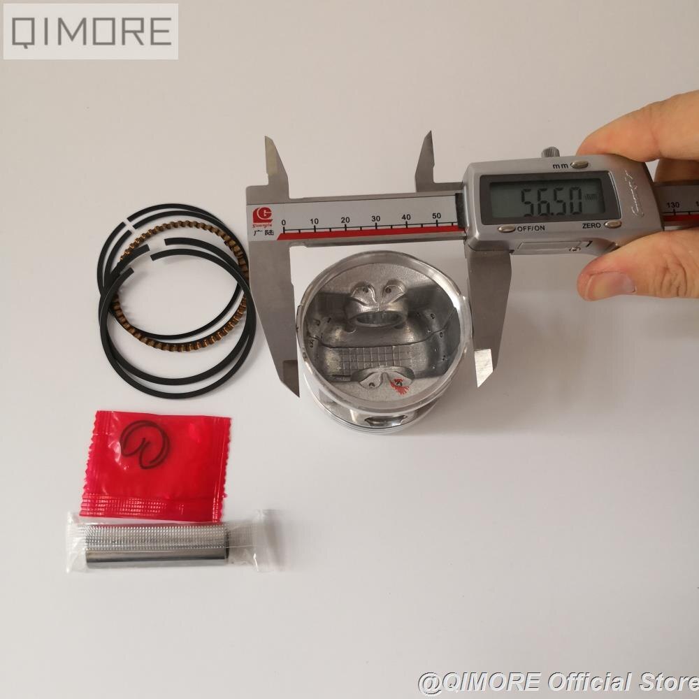 56.5mm standard piston & ring set (15mm wrist pin)... – Grandado