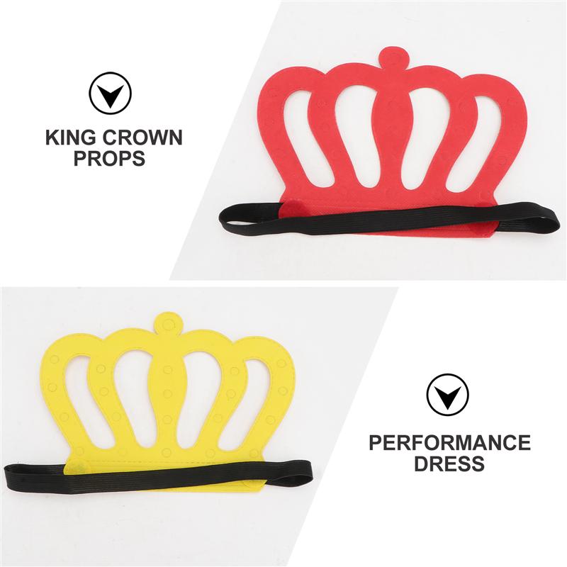 3/2pcs Delicate Kids Adults Crown Funny Crown Prop... – Grandado