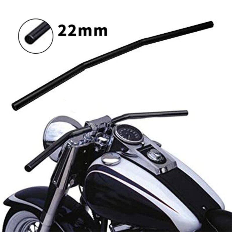 7/8 inch Motorcycle Handlebar 22mm Black Drag Stra... – Grandado