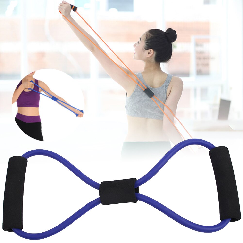 8 Shaped Exercise Elastic Rubber Accessories Sport... – Grandado