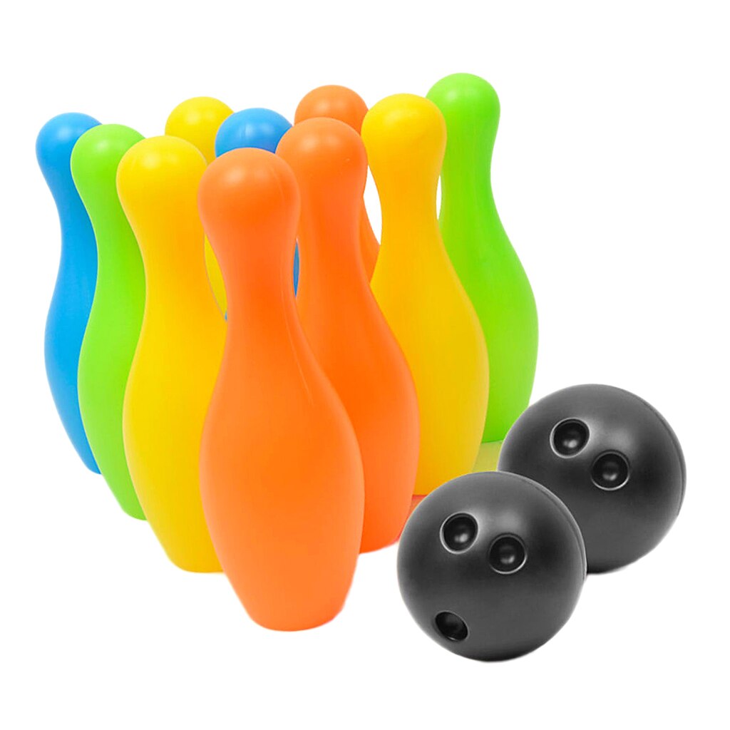 12pcs/set Plastic Mini Bowling Ball Pins Sport Toy... – Grandado