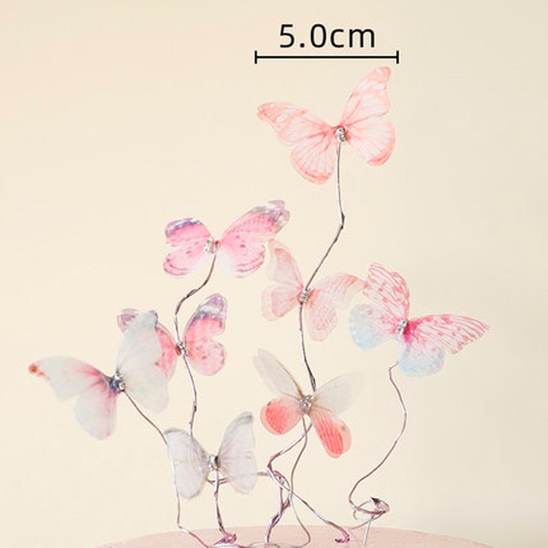 Tulle Butterfly Princess Happy Birthday Cake Toppe... – Grandado