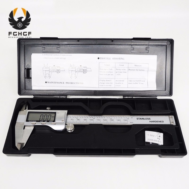 Fghgf paquímetro de 0-6 polegadas, ferramenta elet... – Grandado